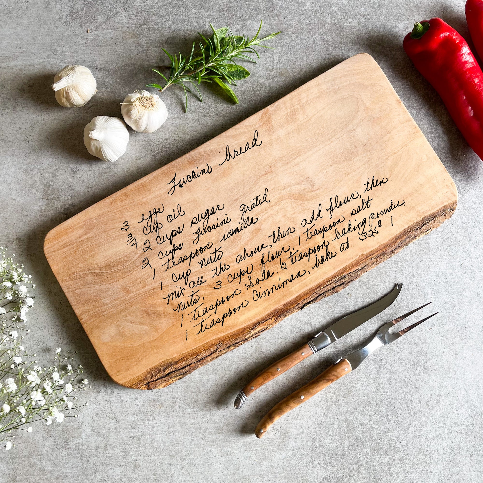 Engraved Family Recipe Board from your Photo – RusticFlitch