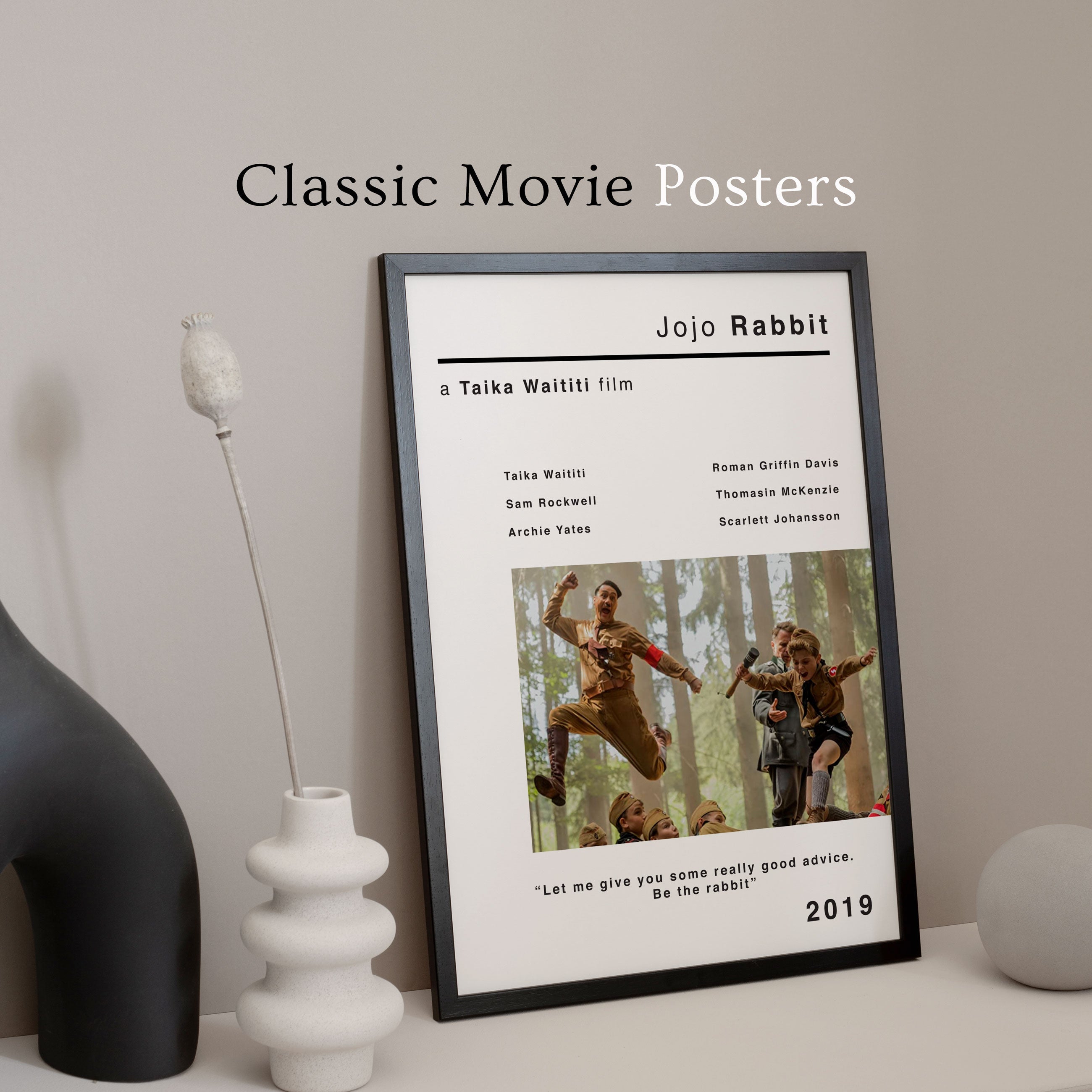 Jojo Rabbit Vintage Style Film Poster | Original Artwork – RusticFlitch